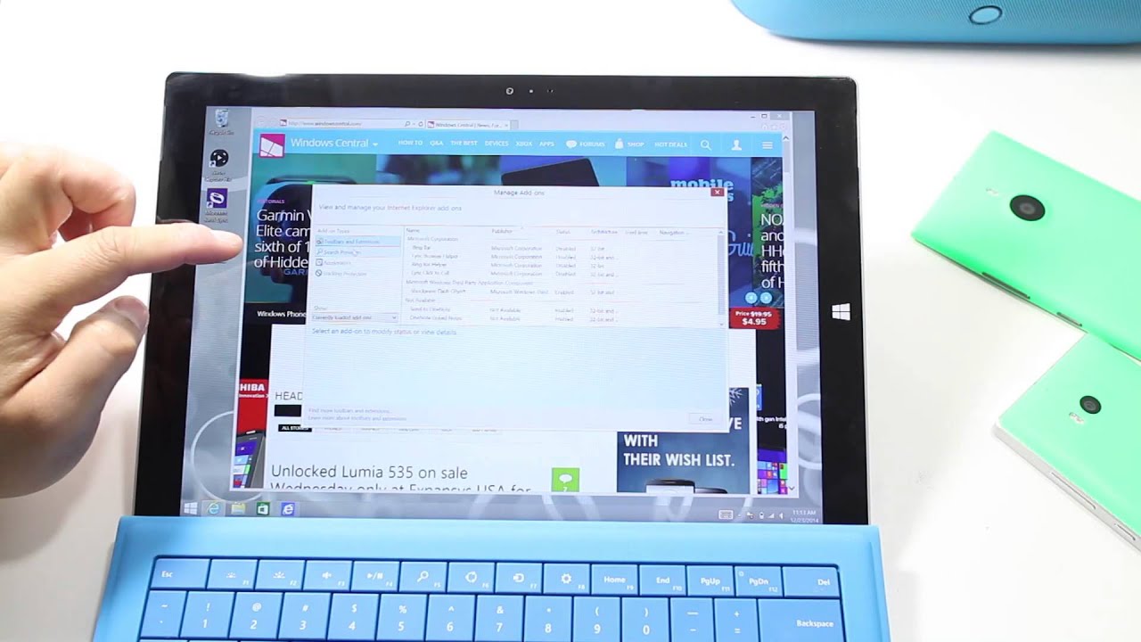 How to change the default search engine on Surface Pro 3 - YouTube