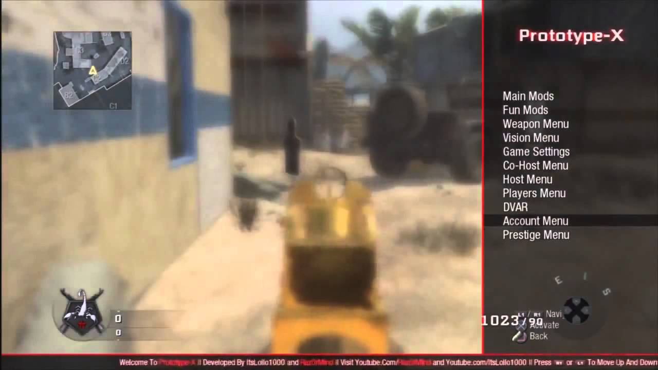 Prototype X: Black Ops 1 Mod Menu - YouTube