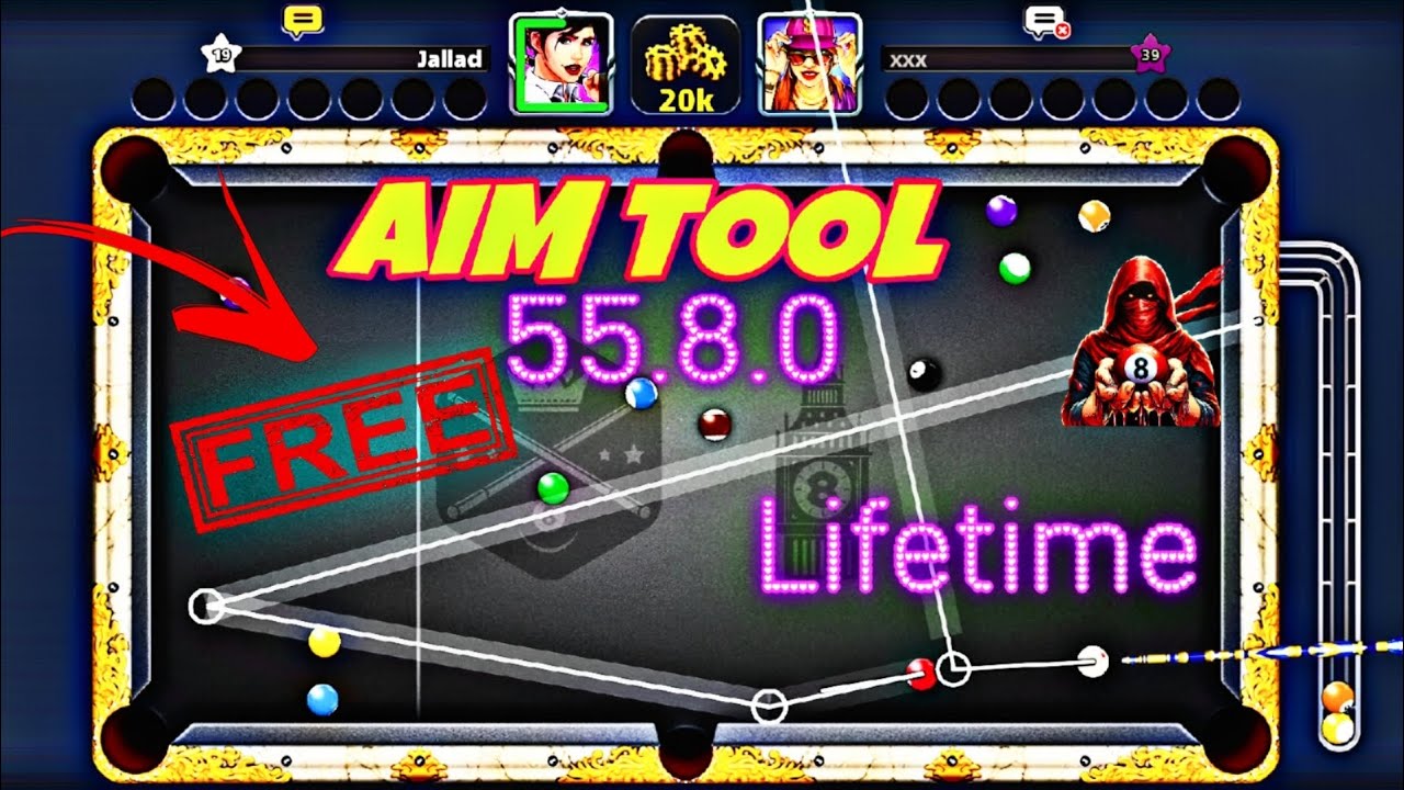 8 Ball Pool 55.8.0 Guideline Aim Tool 100% Safe Lifetime Free Tool ...