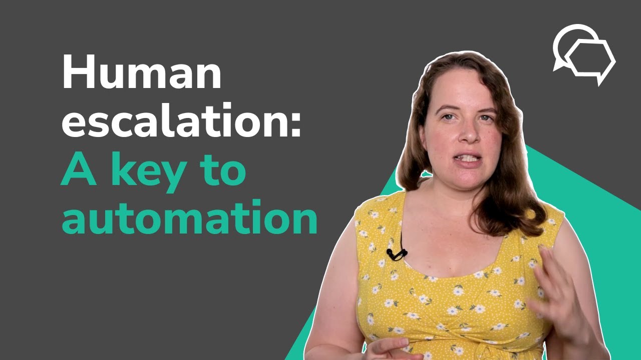 Human escalation: A key to Automation - YouTube