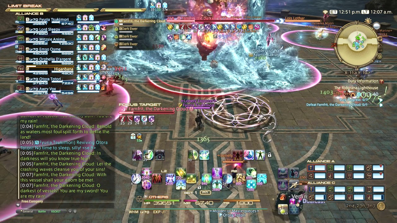 FFXIV: Stormblood Gameplay - 59 - White Mage - The Ridorana Lighthouse ...
