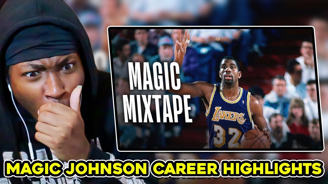 Reacting to Magic Johnson for FIRST TIME! Magic Johnson ULTIMATE Career Mixtape! Reaction - YouTube