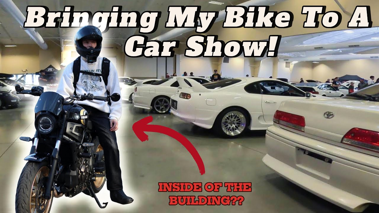 Riding My Motorcycle To A GIANT Car Show | MotoVlog - YouTube