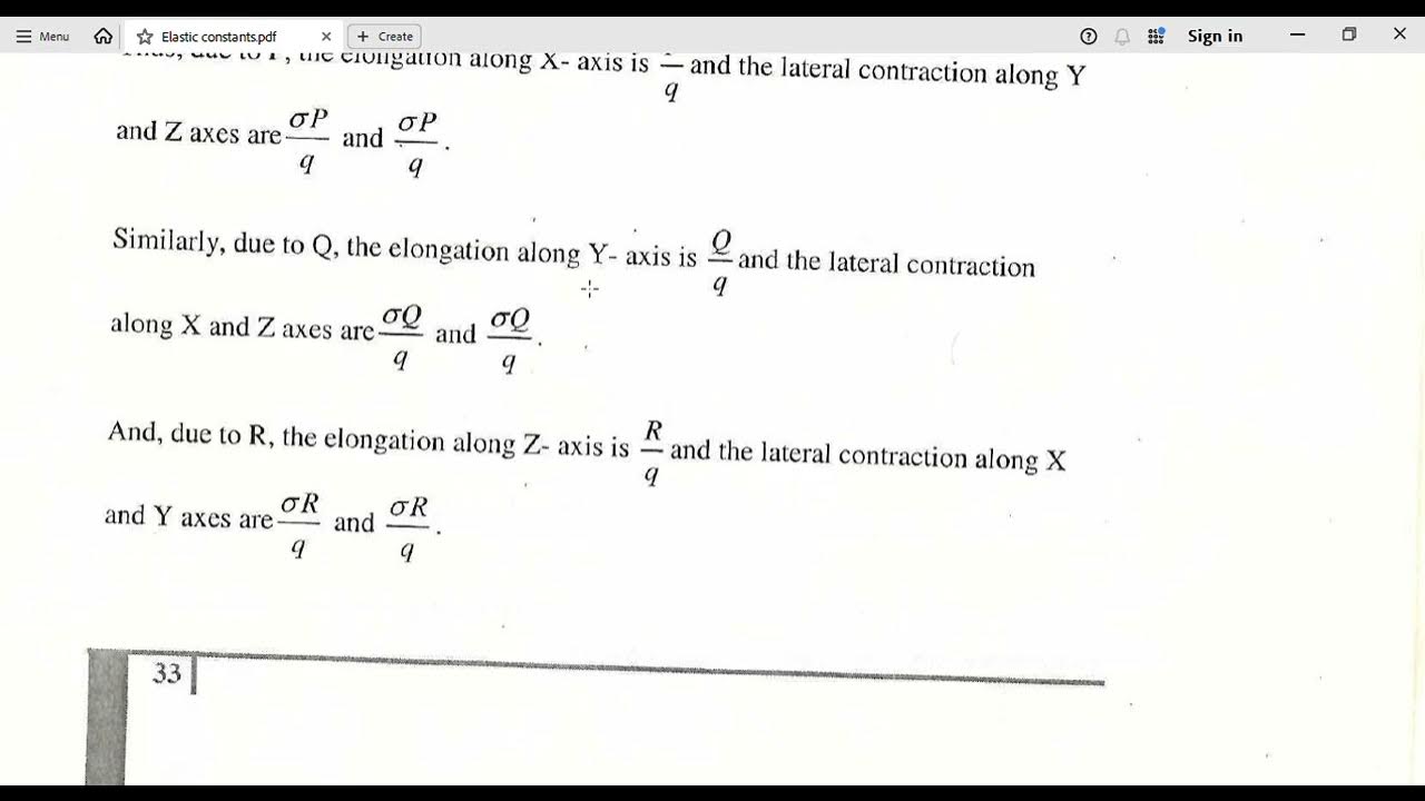 Relation between Elastic constants, Young's Modulus, Rigidity Modulus ...