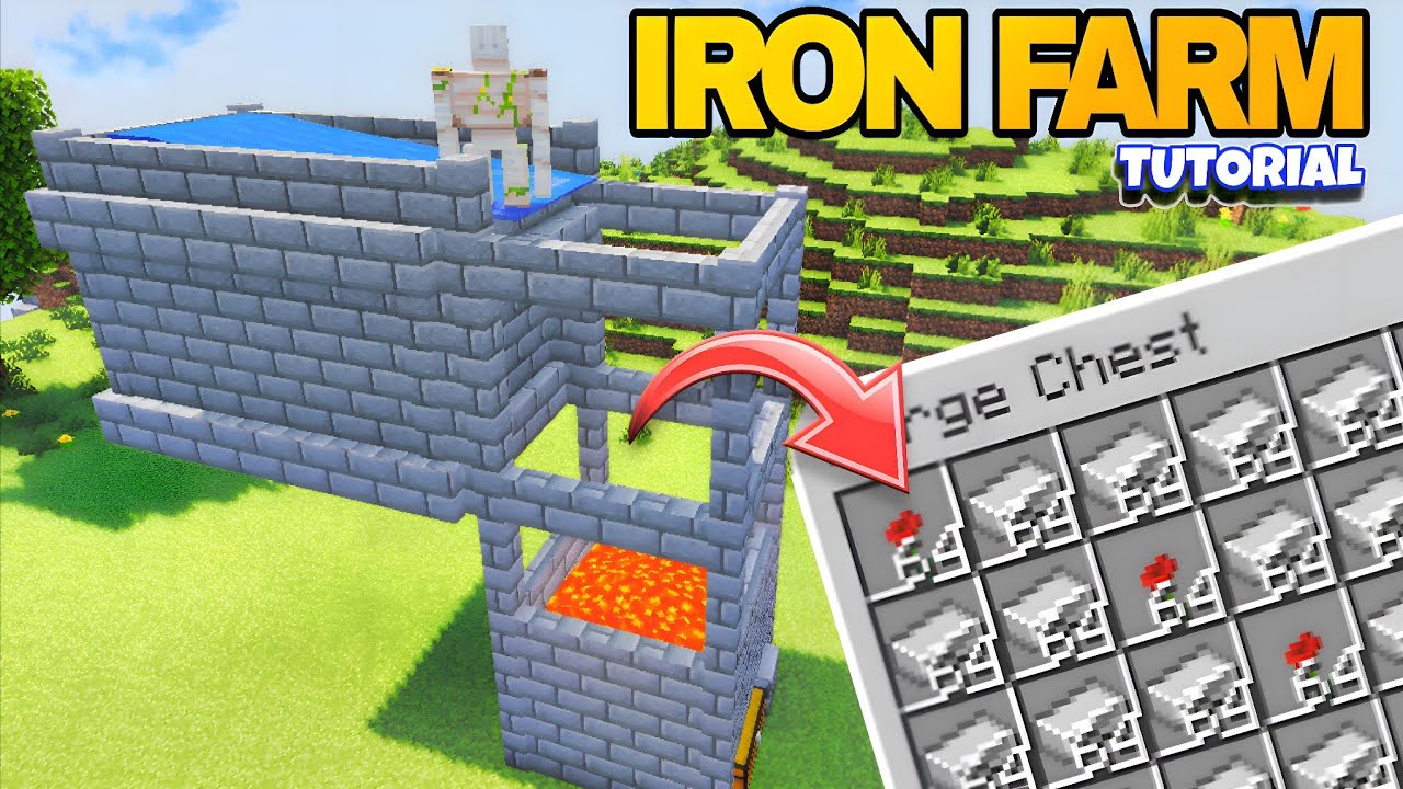 How To Make Iron Farm In Minecraft 1.21+ Java Edition | Minecraft Iron ...