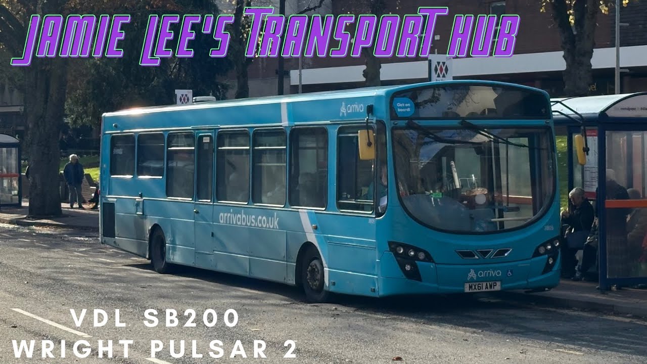 *MOTORWAY THRASH* Arriva Midlands VDL SB200 Wright Pulsar 2 no 3805 on ...