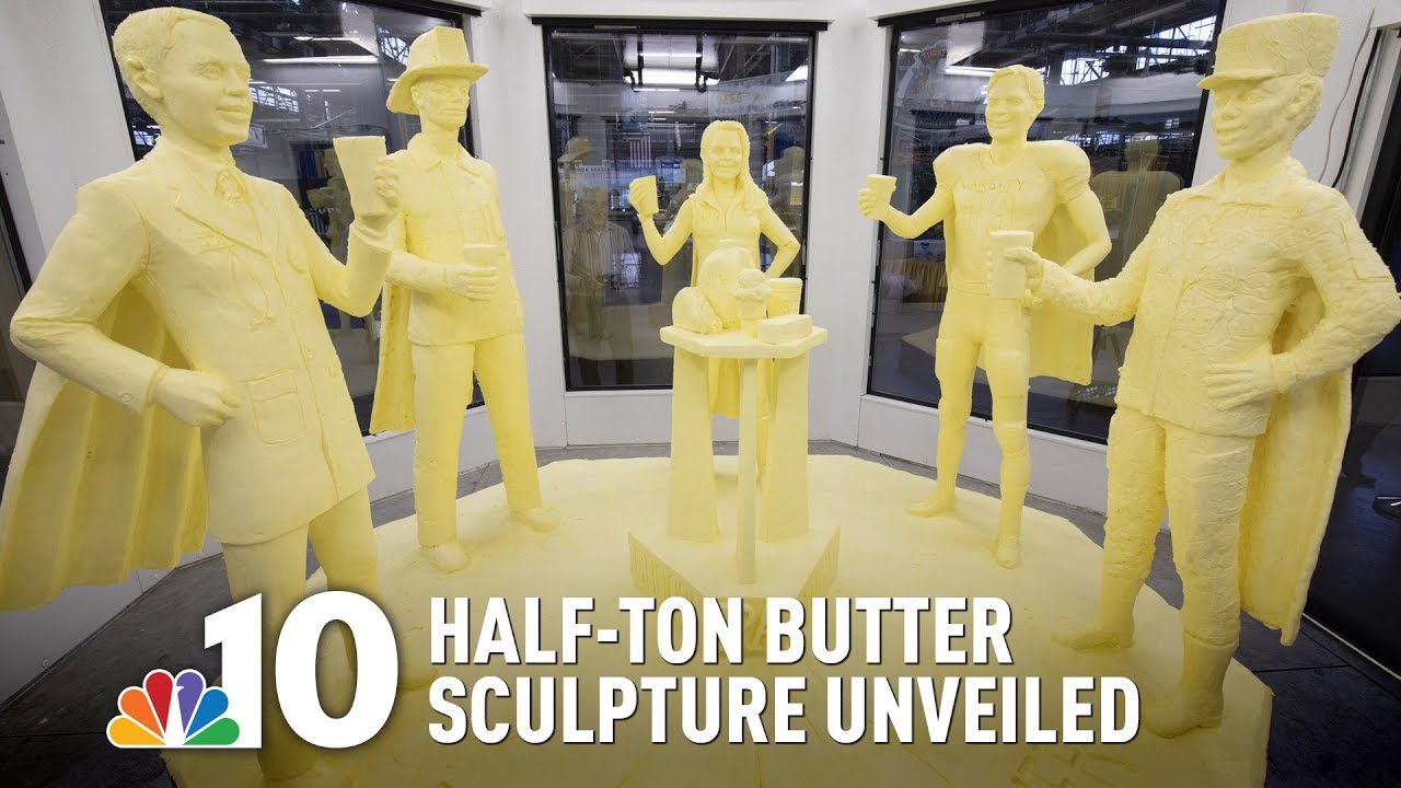 This Butter Sculpture Features 5 People in Superhero Capes and Weighs a ...