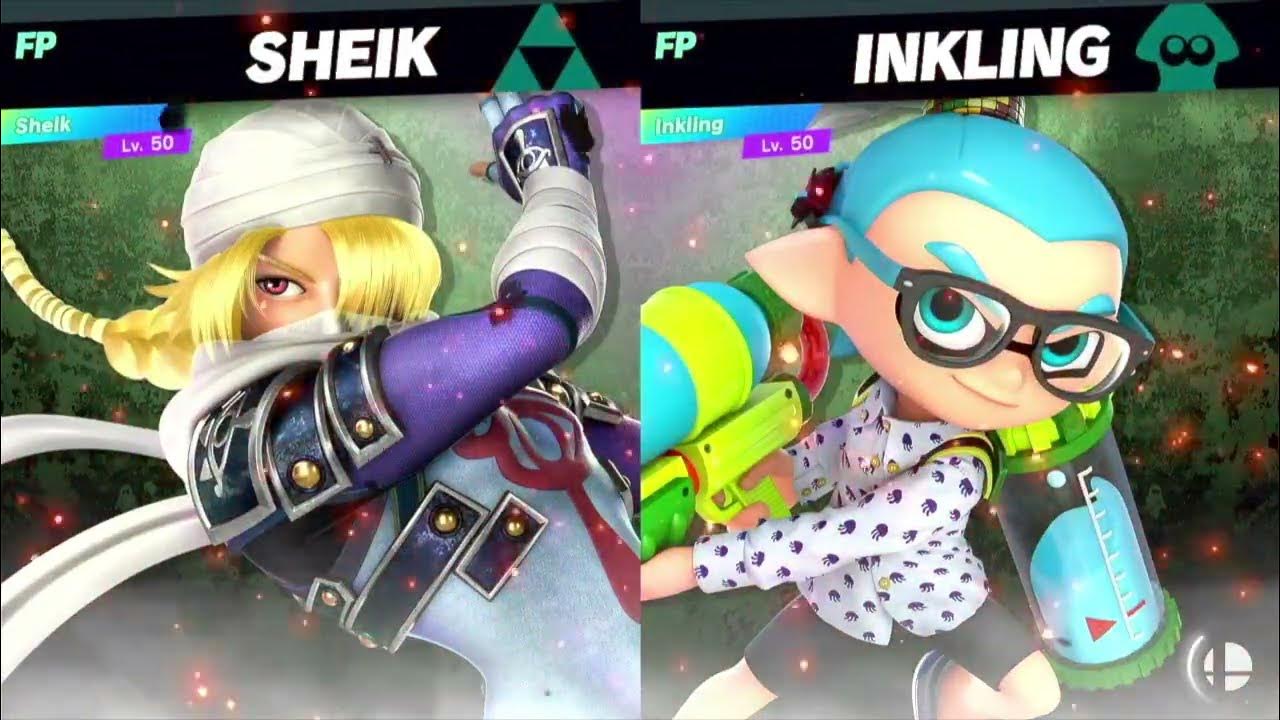 Super Smash Bros Ultimate Amiibo Fights 3pm Poll Sheik vs Inkling - YouTube