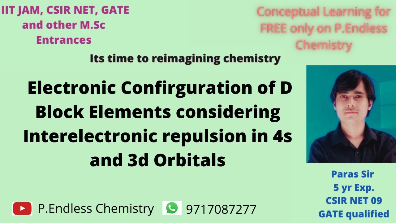 Concept of Electronic Configuration in Transition Elements - YouTube