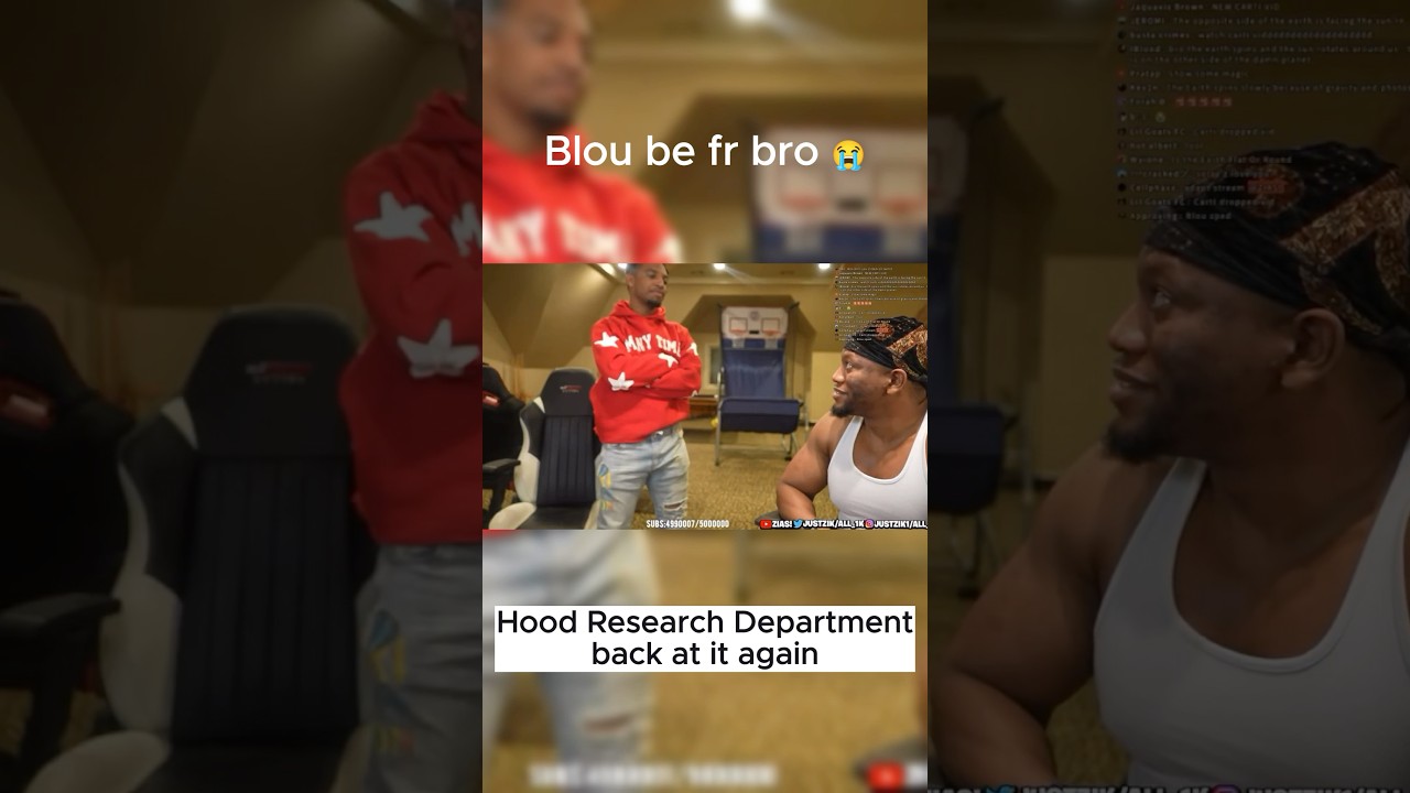 The Hood Research Department is tweaking 😭 #funny #zias #blou #kaicenat ...