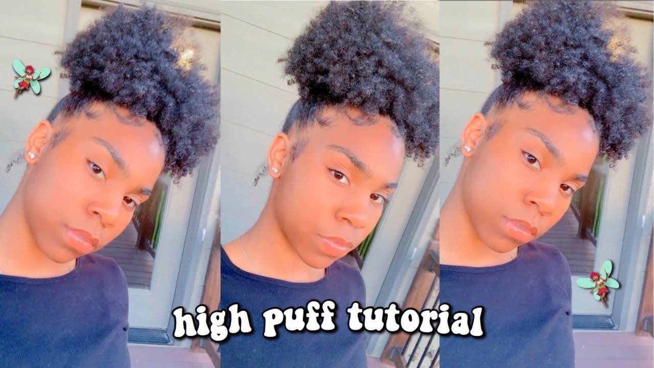 high puff tutorial on thick curly hair *HIGHLY REQUESTED - YouTube