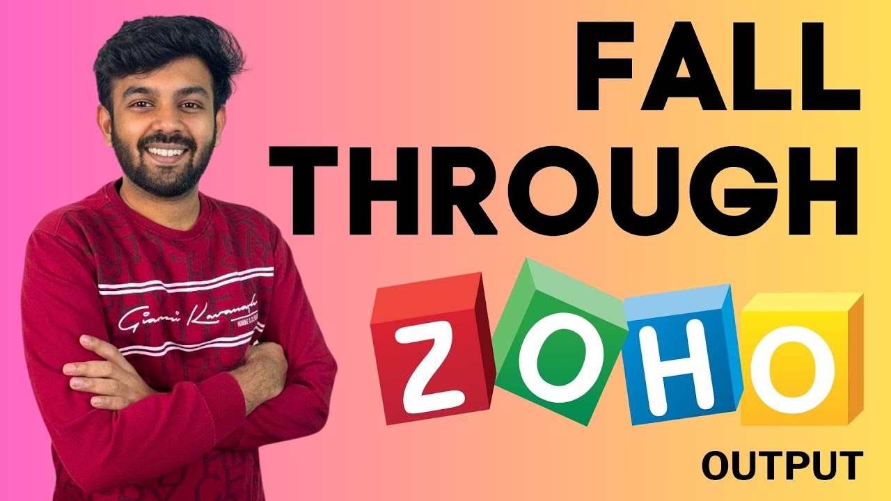 Fall Through & Recursion based Questions | ZOHO Round-1 Output Question ...