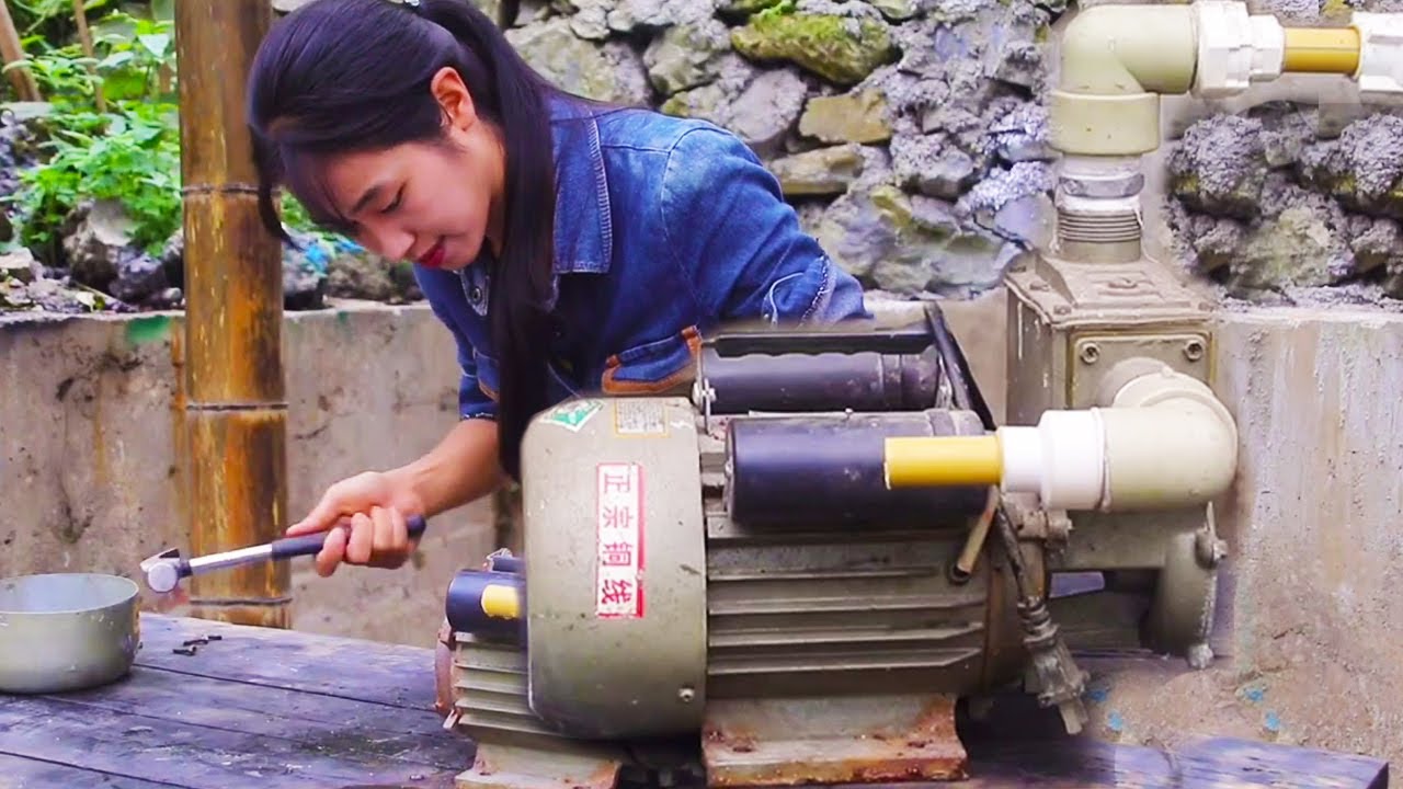 给同学修烧坏的自吸泵，线圈全部烧坏掉Repair burnt self-priming pump | 林果儿 - YouTube