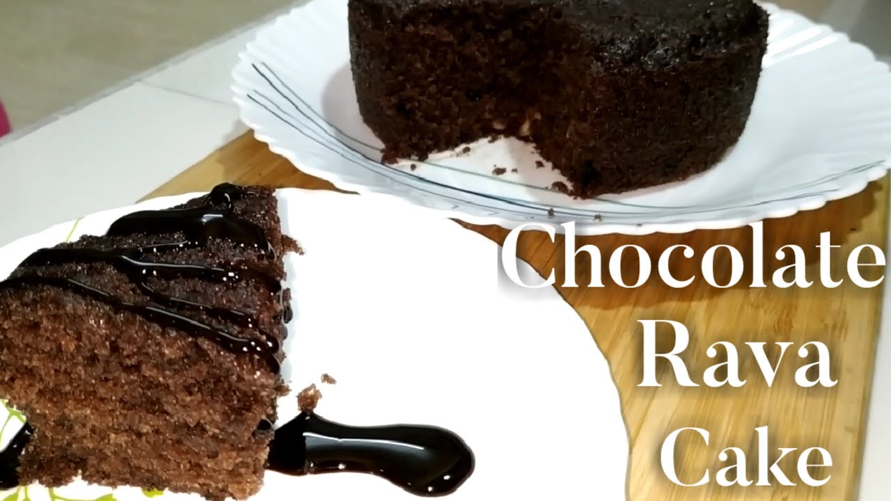 Eggless Rava Cake recipe | Chocolate Rava Cake recipe in Cooker | Suji ...