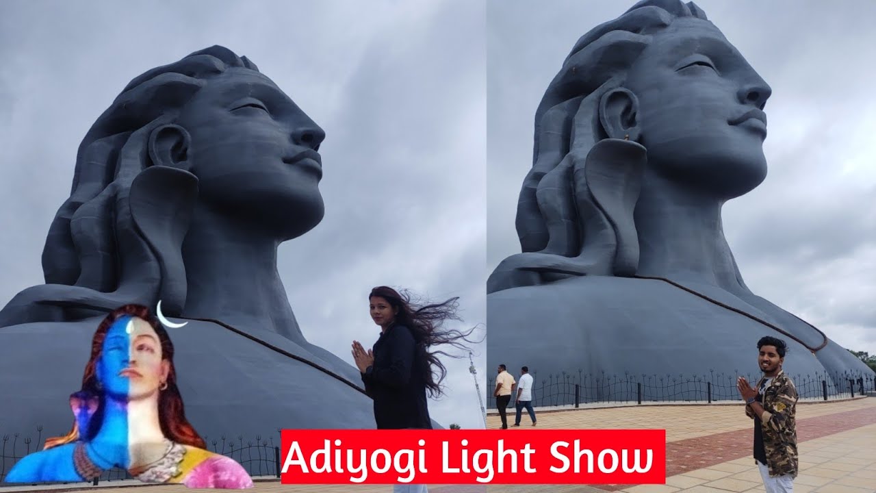 Aditogi 3D Light Show 🙏 ️🥰 | ADIYOGI | ISHA FOUNDATION | Adiyogi Lights ...