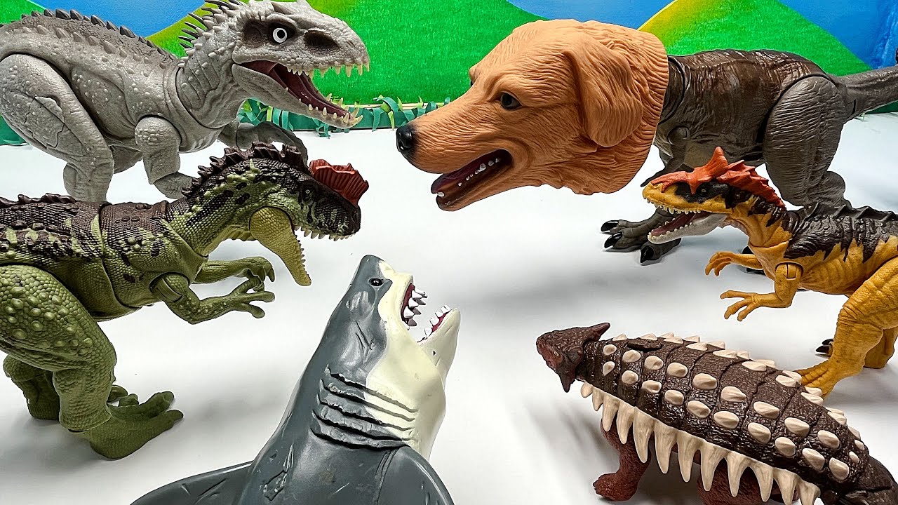 Dinosaur Head Matching Game -Tyrannosaurus Rex, Spinosaurus ...