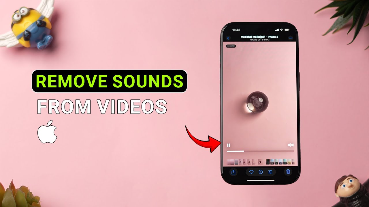 How to Remove Sound From Videos on iPhone? - YouTube