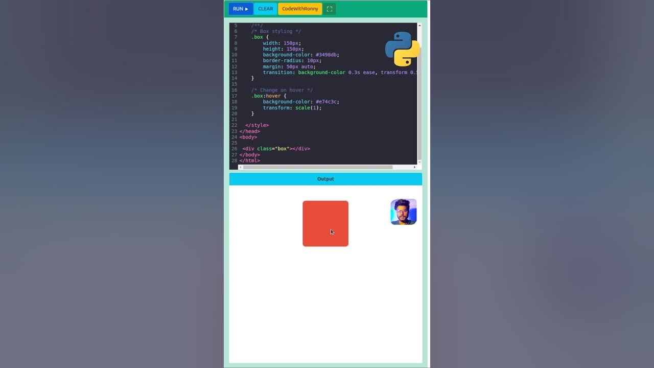 HTML Transition Example Code #html #coding #shortsfeed #code - YouTube