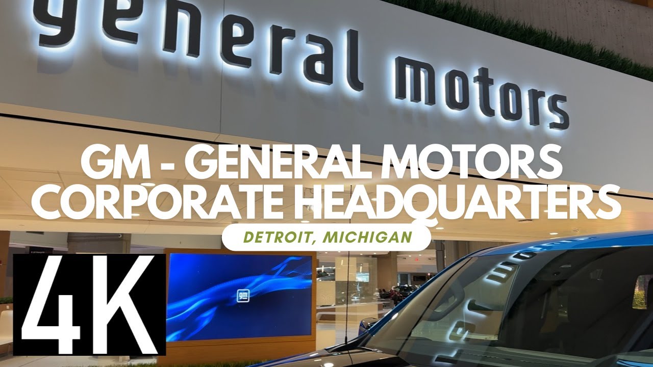 Inside Tour of General Motors (GM) Corporate Headquarters in Detroit ...