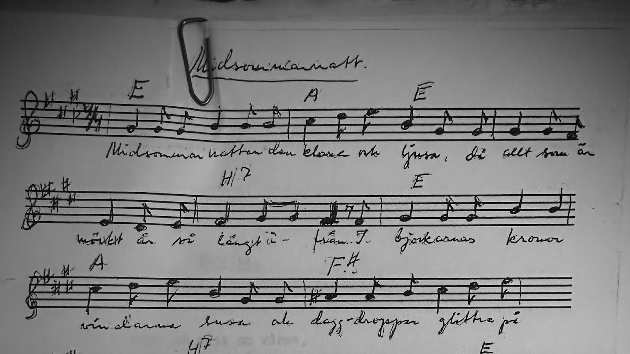 Midsommarnatt - Josefin Blomberg Text & musik: Elsie Byström - YouTube