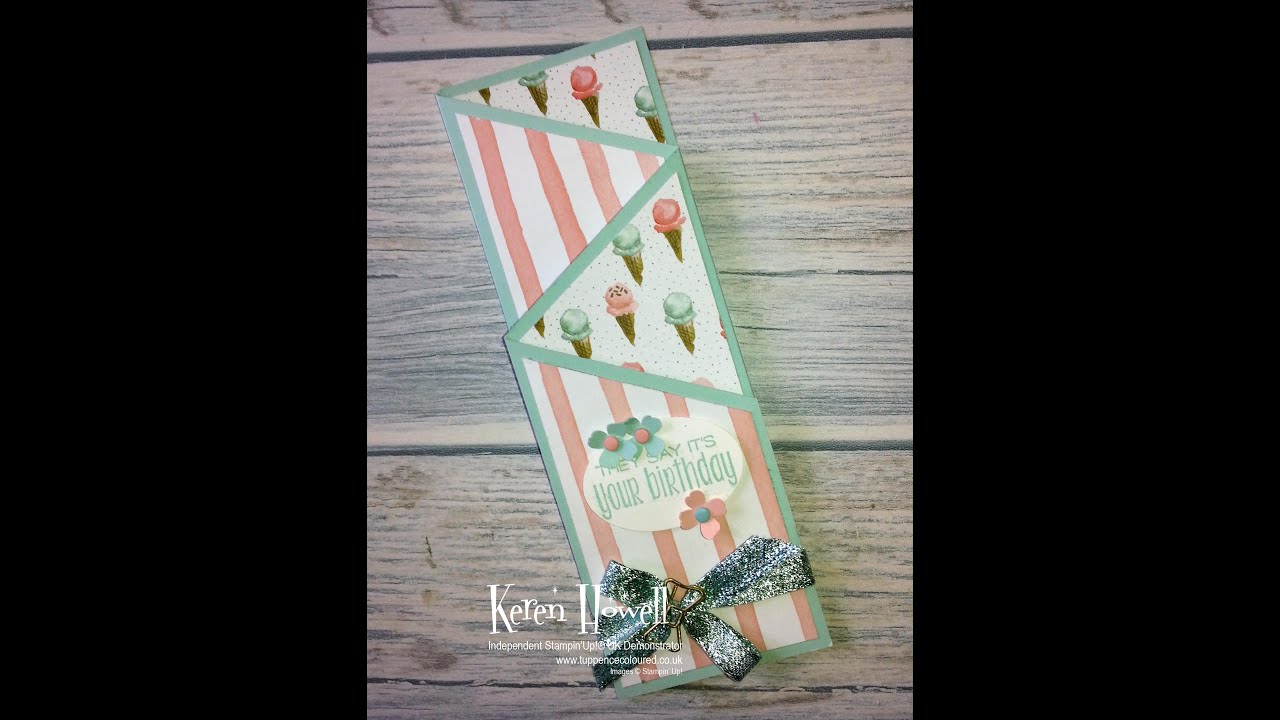 Stampin' Up! Zigzag card - YouTube