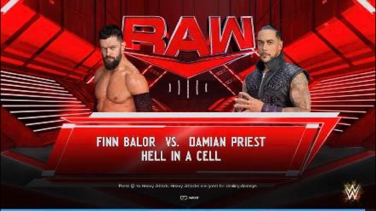 Finn Bálor vs Damian Priest Hell in a Cell Match | Both fell from top ...