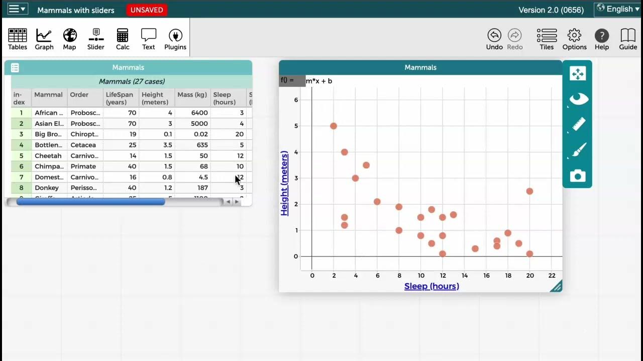 CODAP Sliders Tutorial - YouTube