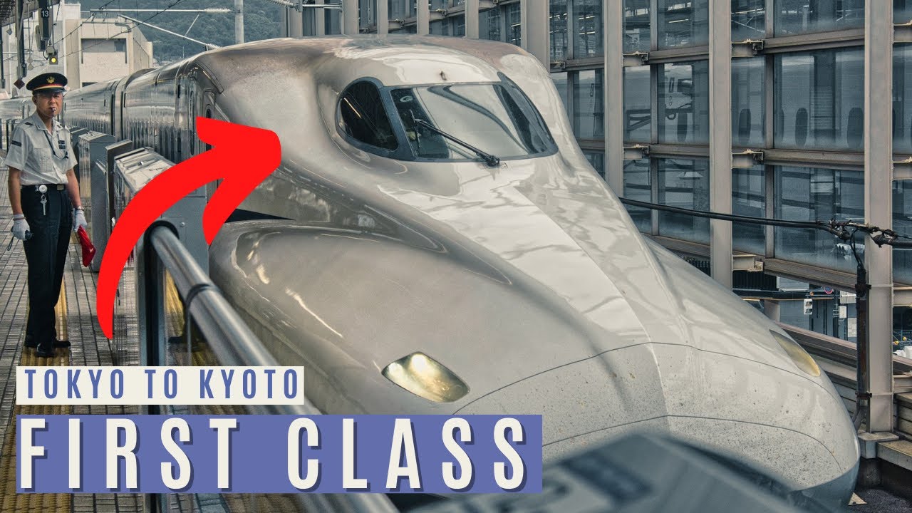 Riding Japan's Shinkansen Bullet Train in FIRST CLASS (300km/h) 🇯🇵 ...