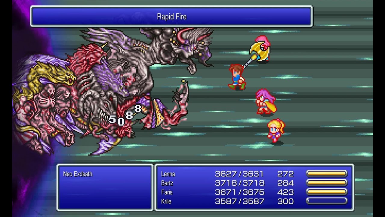 FF5 PR - Four Hearts Together Achievement (at Lv50) - YouTube