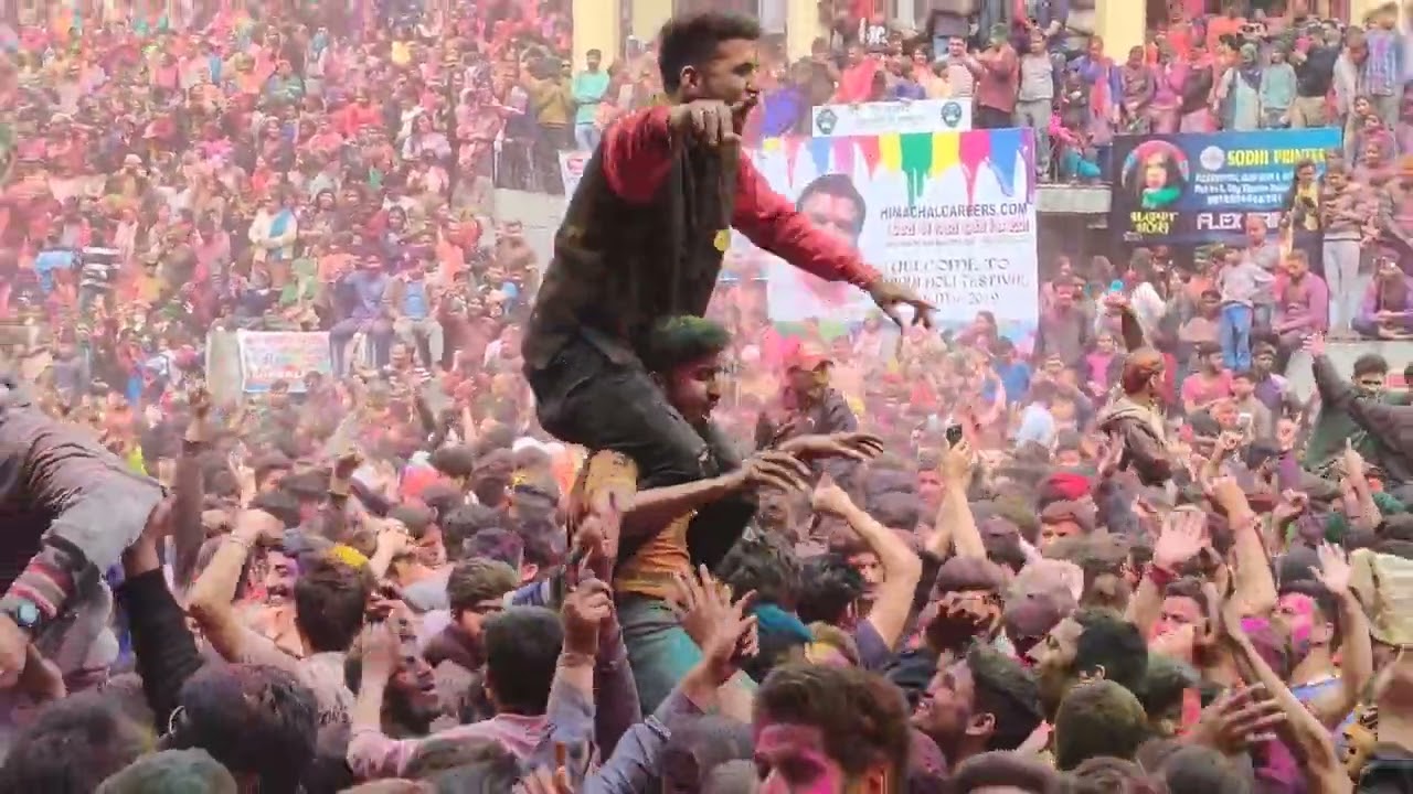 Holi Celebrations in Mandi Himachal Pradesh. - YouTube