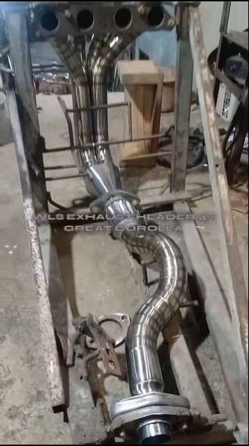 Knalpot mobil great Corolla header 4.1 stainless steel #knalpotmobil # ...