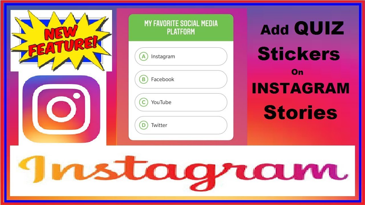 How to Add Quiz Stickers to Instagram Stories | Instagram new stories ...
