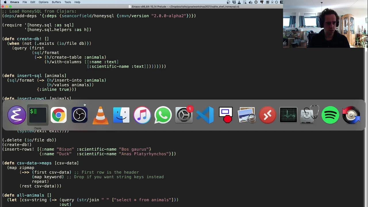 Babashka Using A Library From Clojars Honeysql V2 Youtube