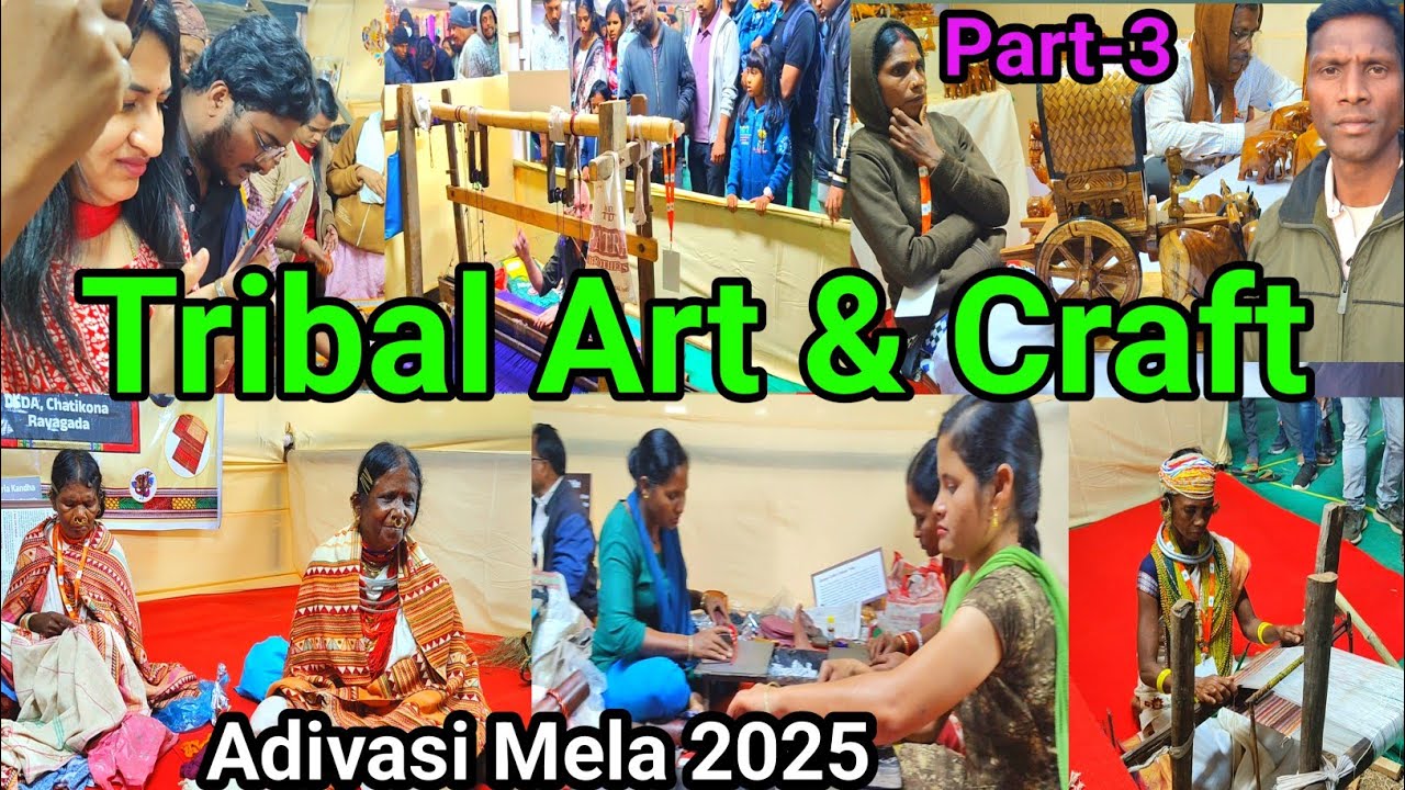 Bhubaneswar Adivasi Mela 2025 || Tribal Art & Craft || Sainik Santal ...