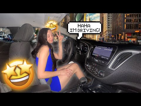 MY GIRLFRIEND'S FIRST TIME DRIVING MY CAR😰