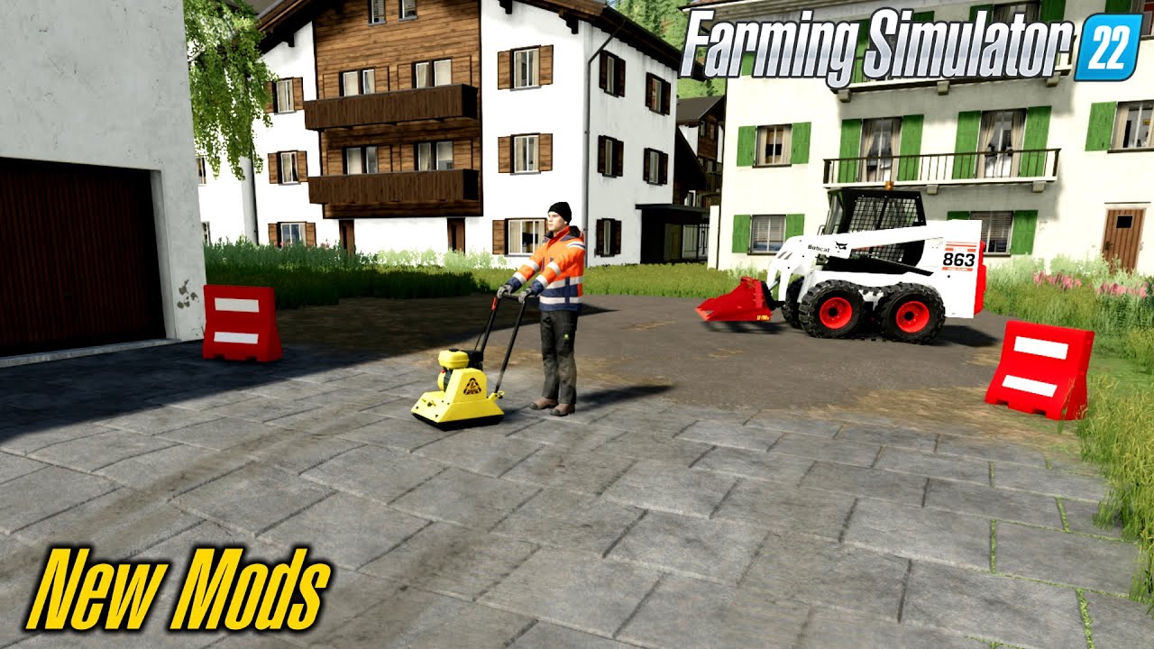FS22 More Special Mods 🚧 Walk Behind Plate Compactor 🚧 Farming ...