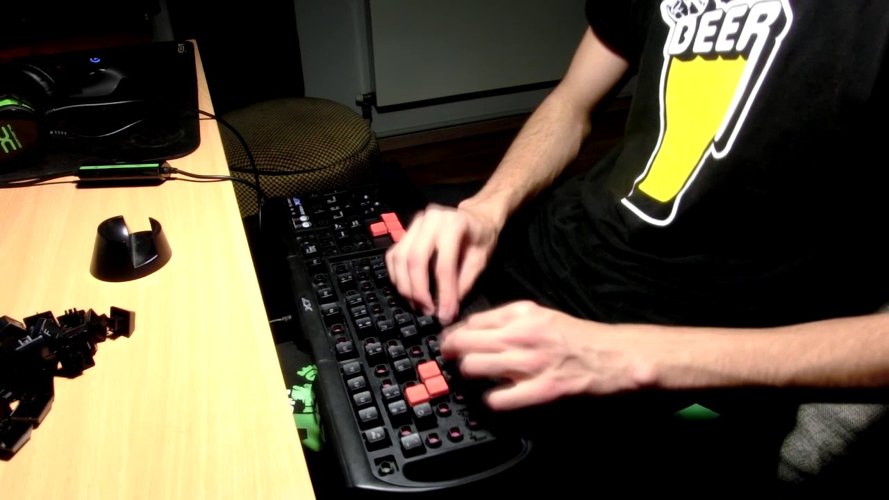 A4TECH X7 G700 Gaming keyboard - washing and assembling - YouTube
