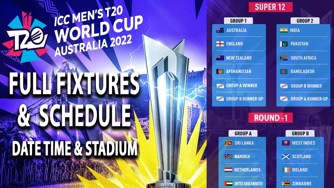 ICC T20I World Cup AUSTRALIA 2022 | Full FIXTURES & SCHEDULE | Match ...