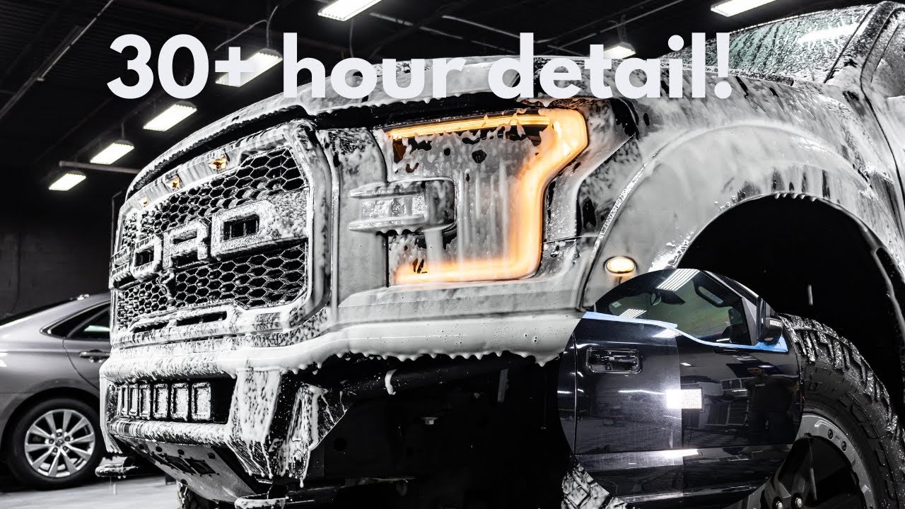 We spent over 30 hours detailing this Ford Raptor - YouTube