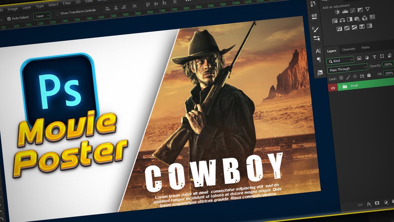 "Cowboy" Photo Manipulation Speed Art | Photoshop Tutorial - YouTube