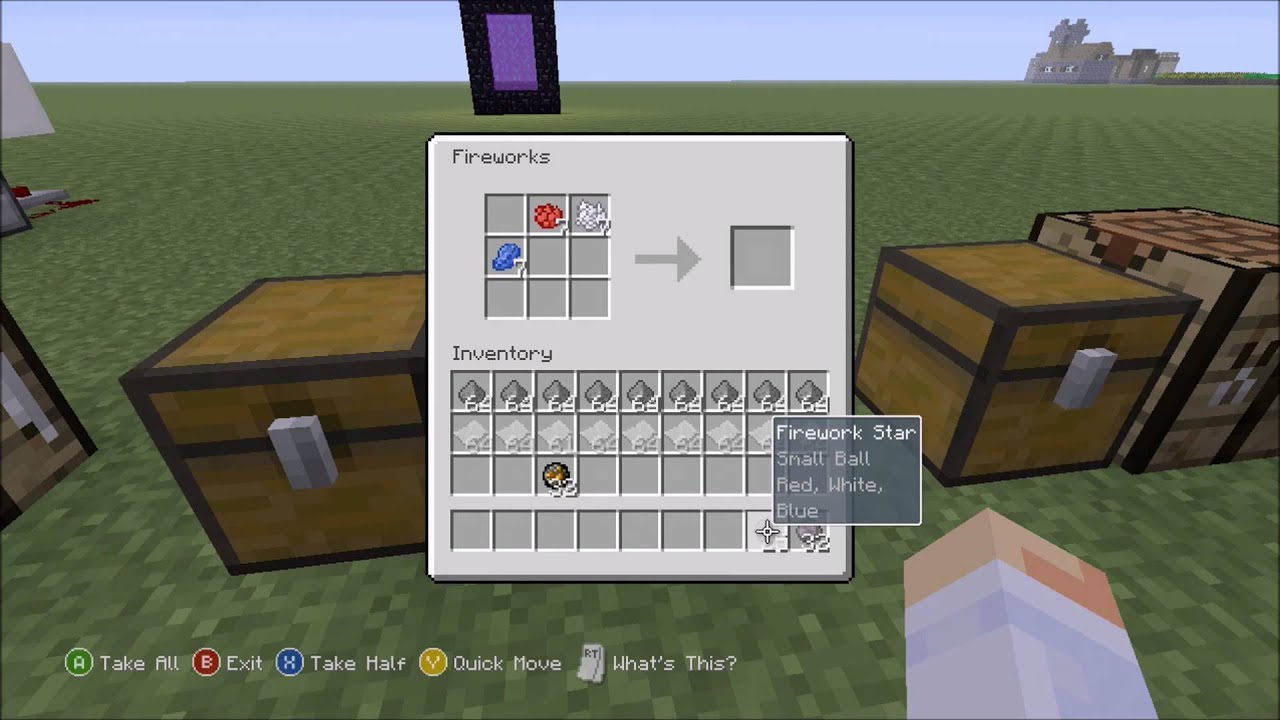 Minecraft Firework Tutorial (Xbox 360) - YouTube