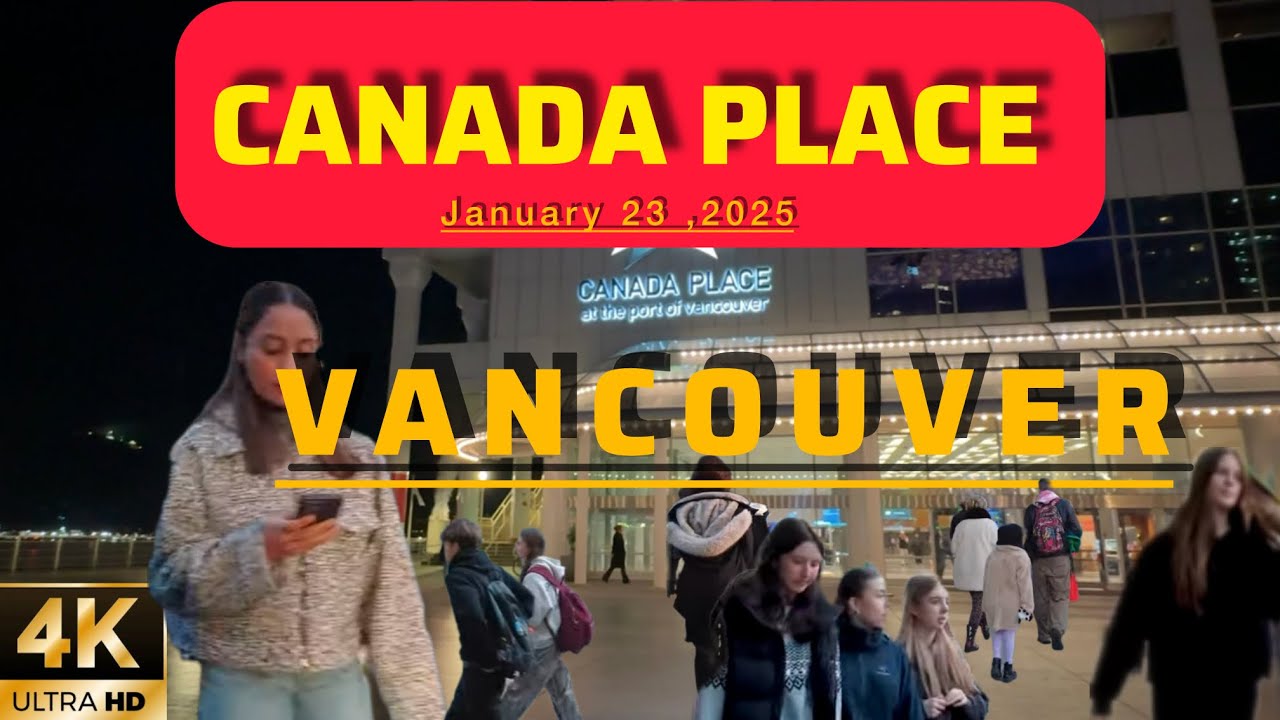 Canada Place, Vancouver Canada/ Vancouver walking tour /January 23 ...