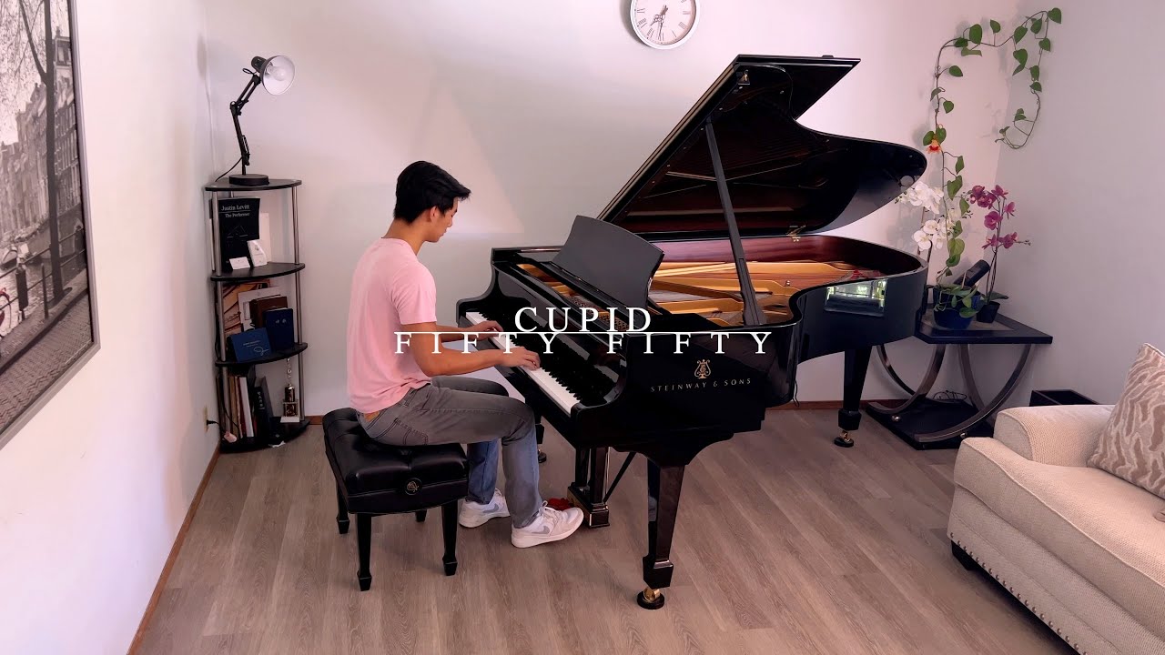 FIFTY FIFTY - Cupid - Piano Cover w/ Lyrics - YouTube