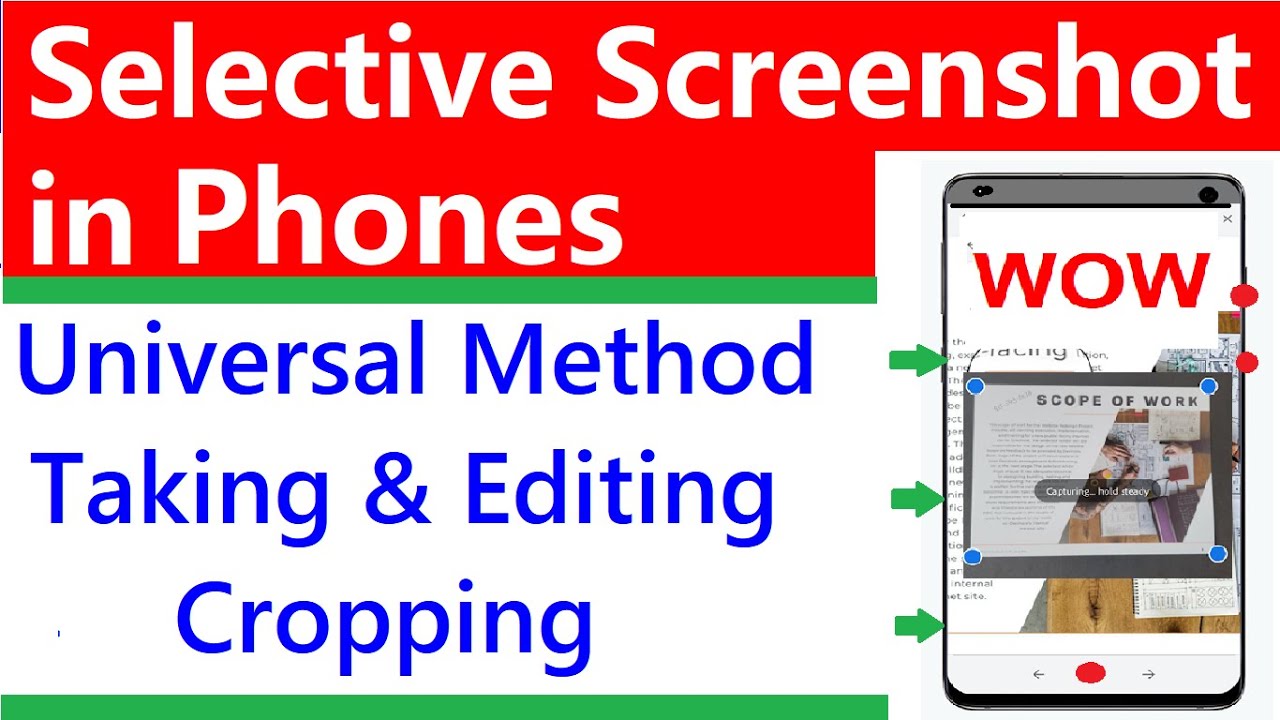 How to take Selective & Partial Screenshot on Android| How to take ...