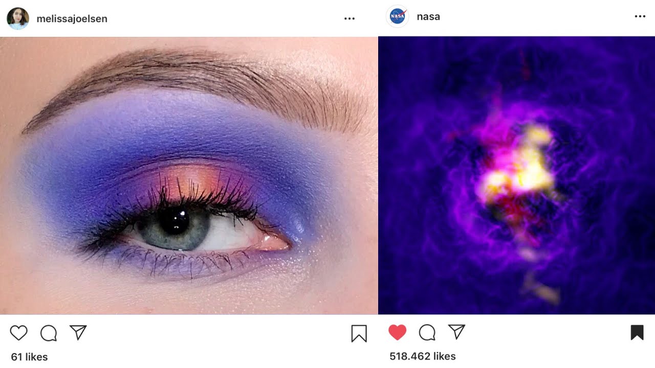 space makeup look inspired by NASA's instagram - YouTube