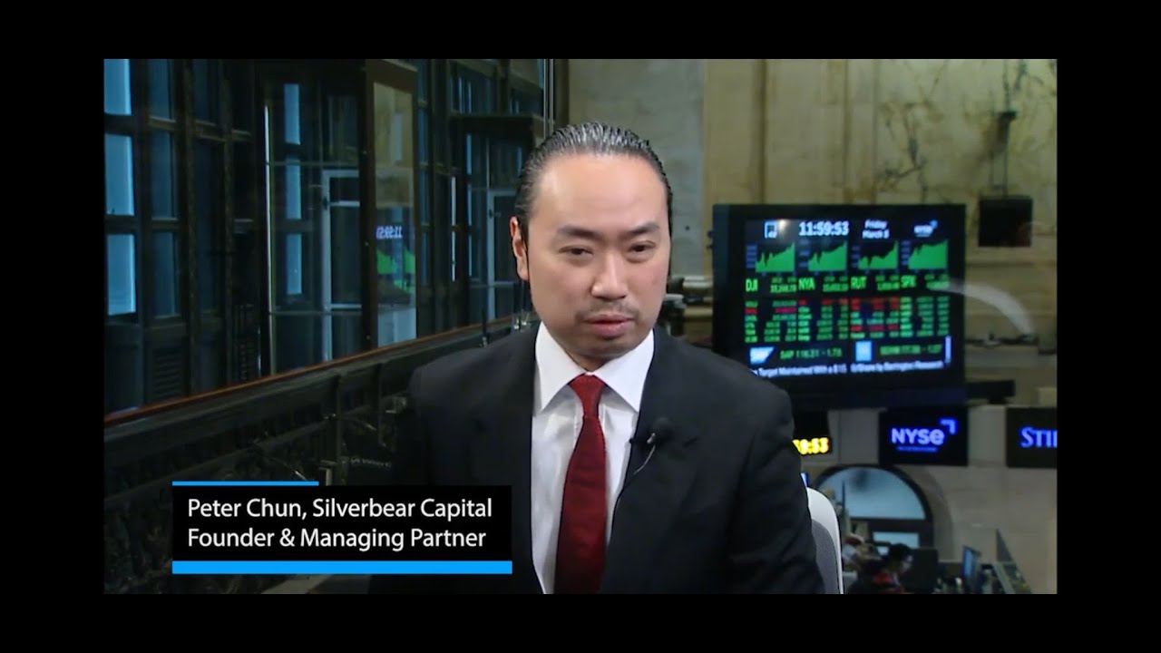 Silverbear Capital founder Peter Chun @ NYSE commenting Global in scope and reach with focus on ...