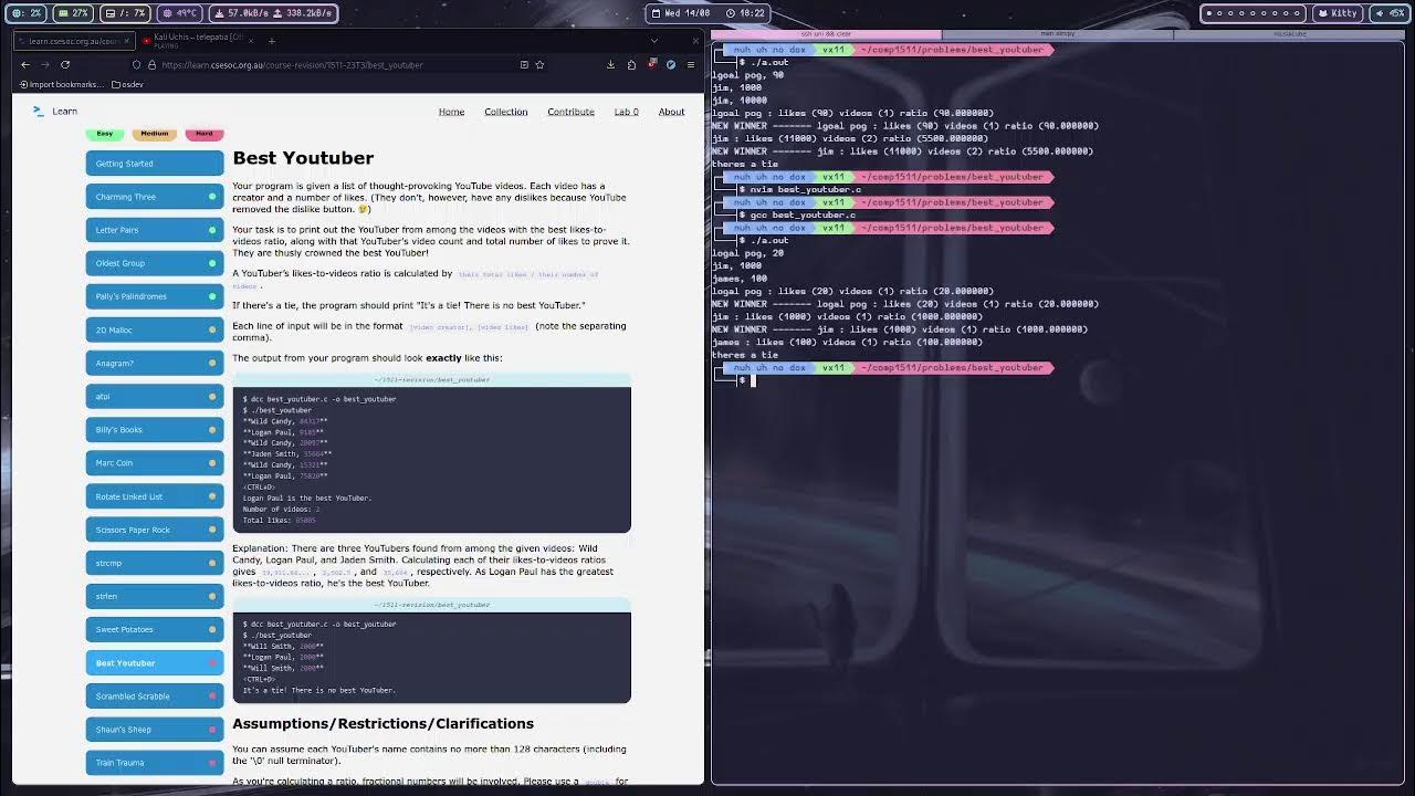 comp1511 revision (final) - YouTube