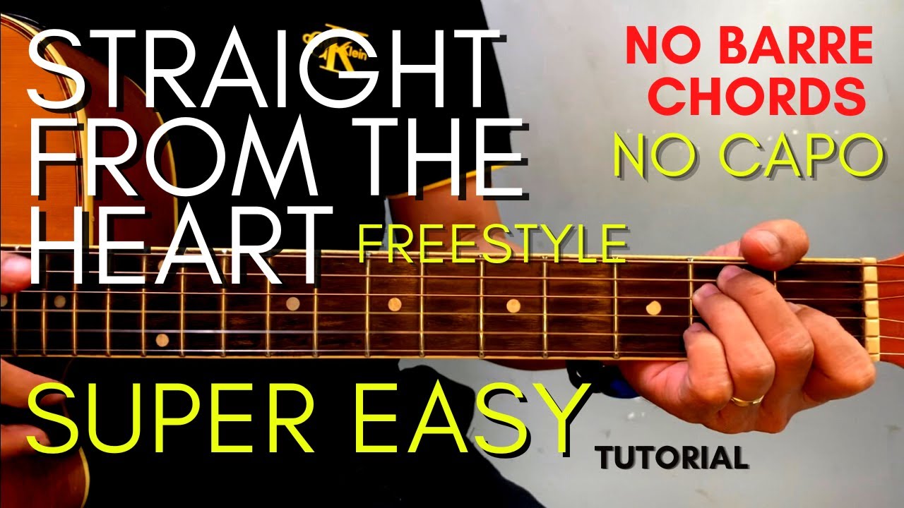 Straight From The Heart Chords - Bryan Adams (Easy Guitar Tutorial for ...