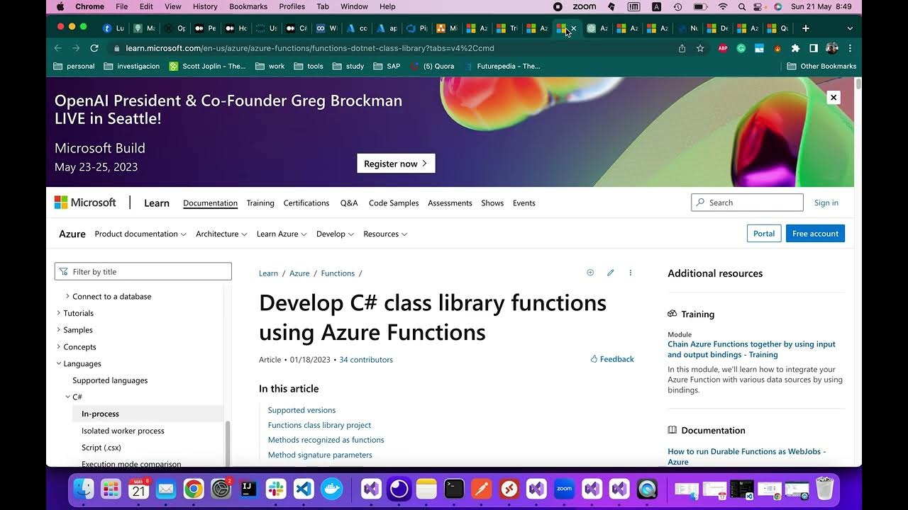 92 Azure Function Binding Cosmosdb For Nosql C Youtube