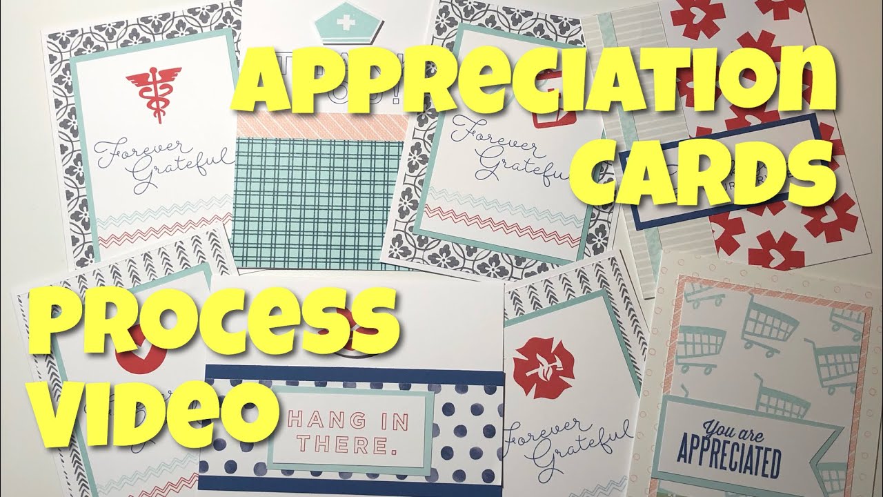 DIY Appreciation Cards | Random Stamping | Process Video - YouTube